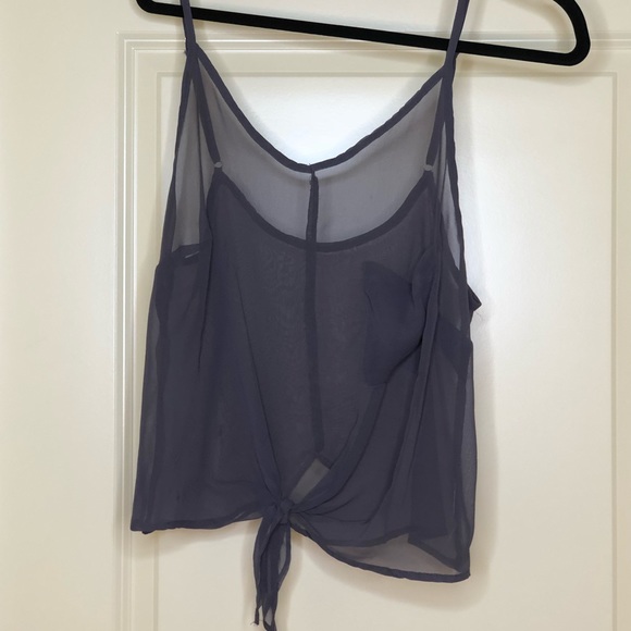Tops | Sheer Tank With Pocket Detail | Poshmark